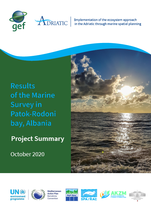 Summary of marine survey results in Patok Rodoni Bay (Albania) - Adriatic